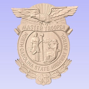 NC Highway Patrol (north Carolina Highway Patrol) 3D Plaque 11" NCSHP ...
