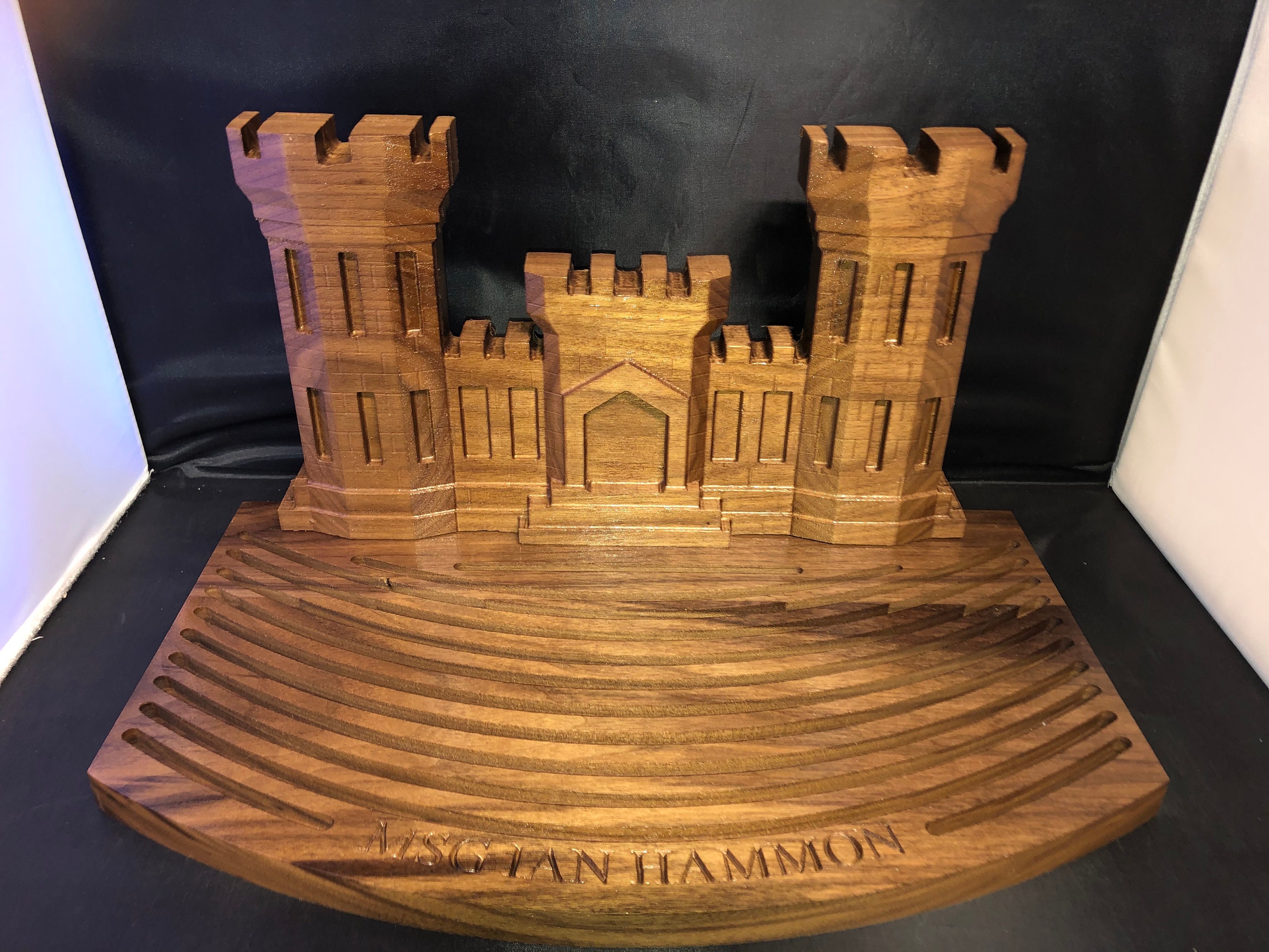 Engineer Castle Challenge Coin Holder Army Engineer USMC | Etsy Canada