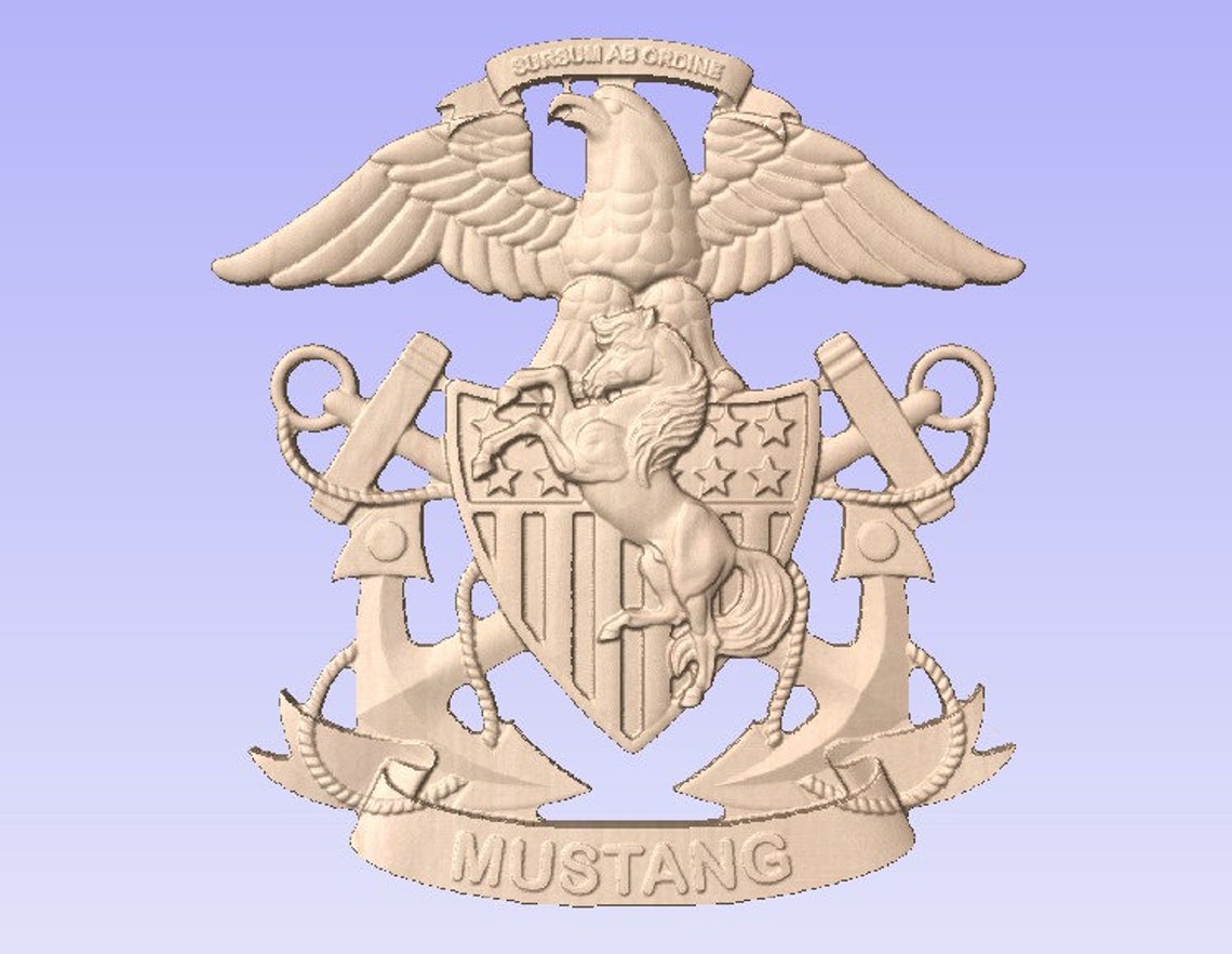 United States Navy Mustang approved Design With Trademark - Etsy