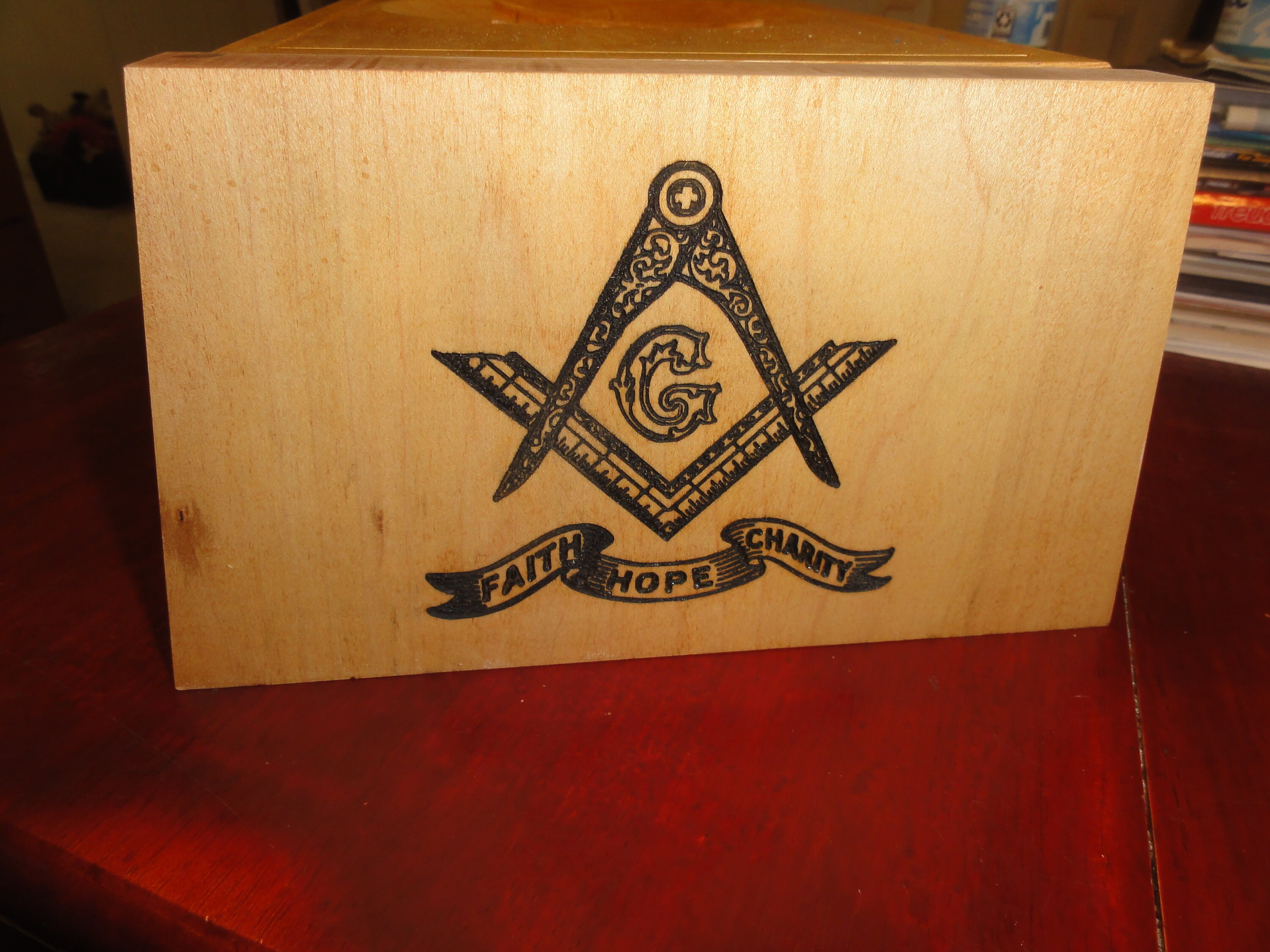 Masonic Free Mason Box 9.5x13 Great for Gifts Simply | Etsy