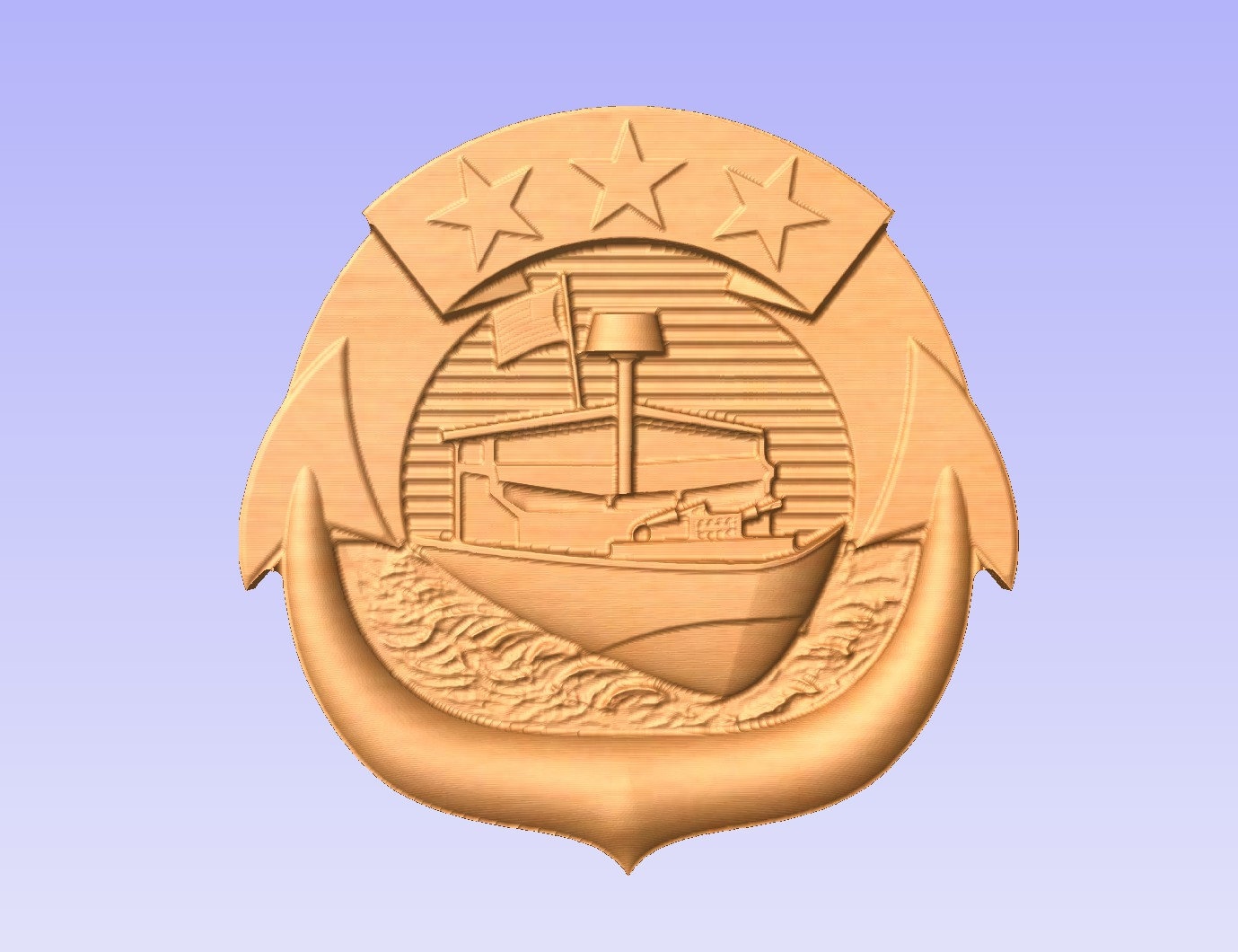 US Navy Small Craft Pin Your Choice of Size and Wood | Etsy