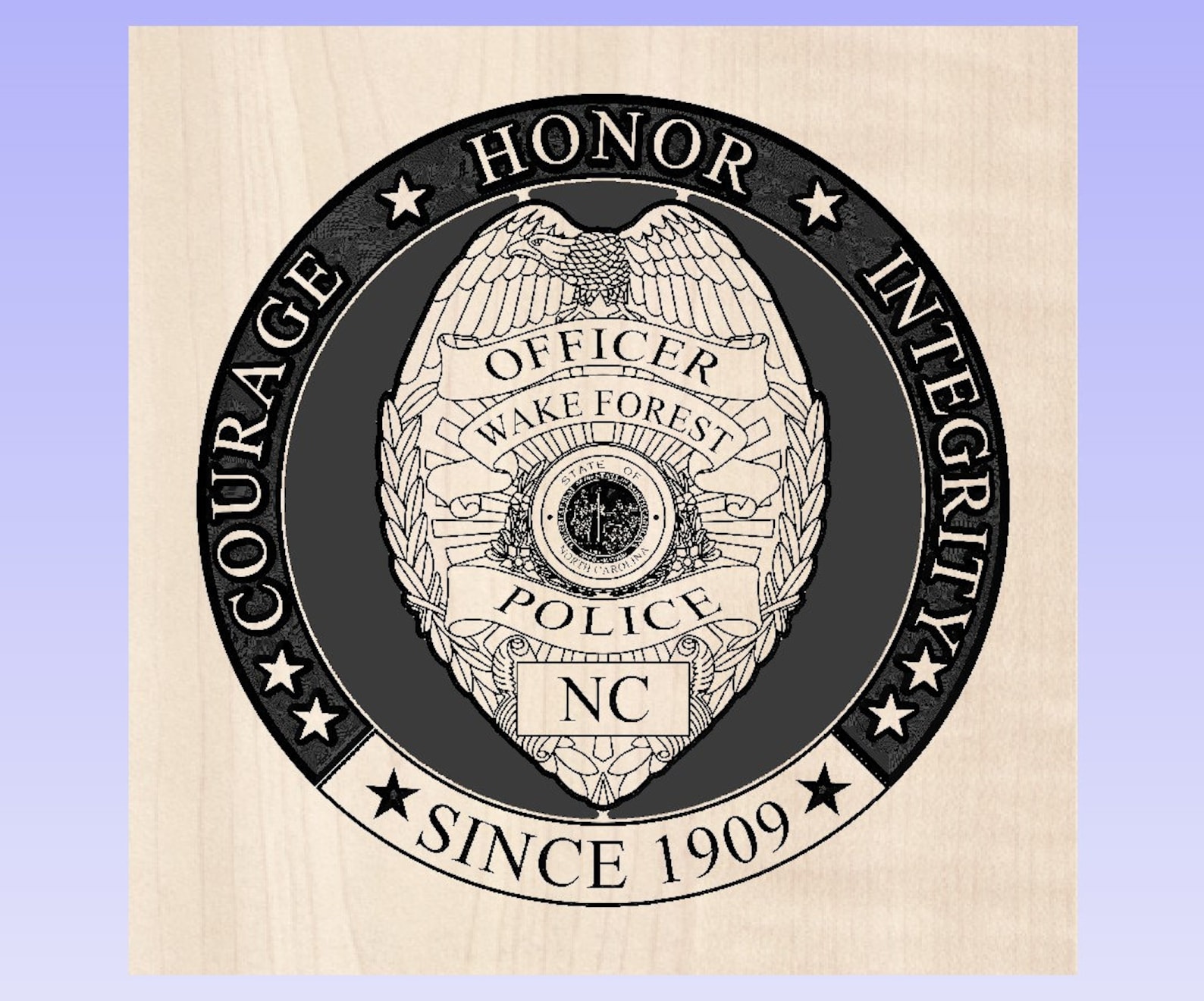 Wake Forest Police Department WFPD 10-11 wake Forest - Etsy