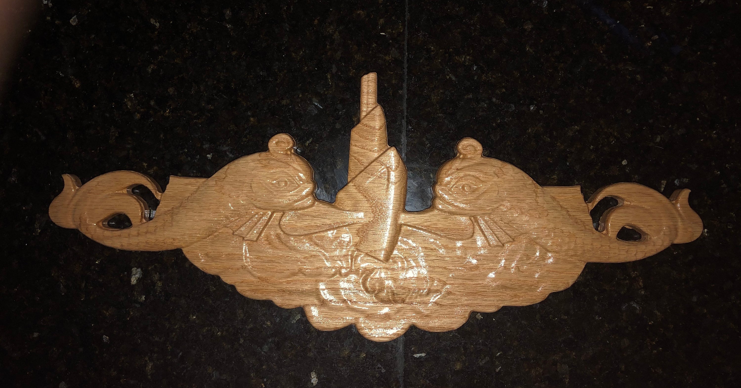 Submarine Warfare Insignia (dolphins) Plaque Your Choice of Style and ...