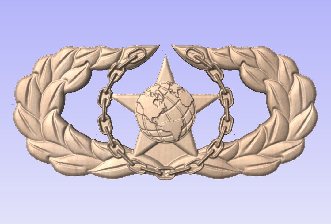 USAF Occupational Safety Badge (your Choice of Wood, Style and Size ...
