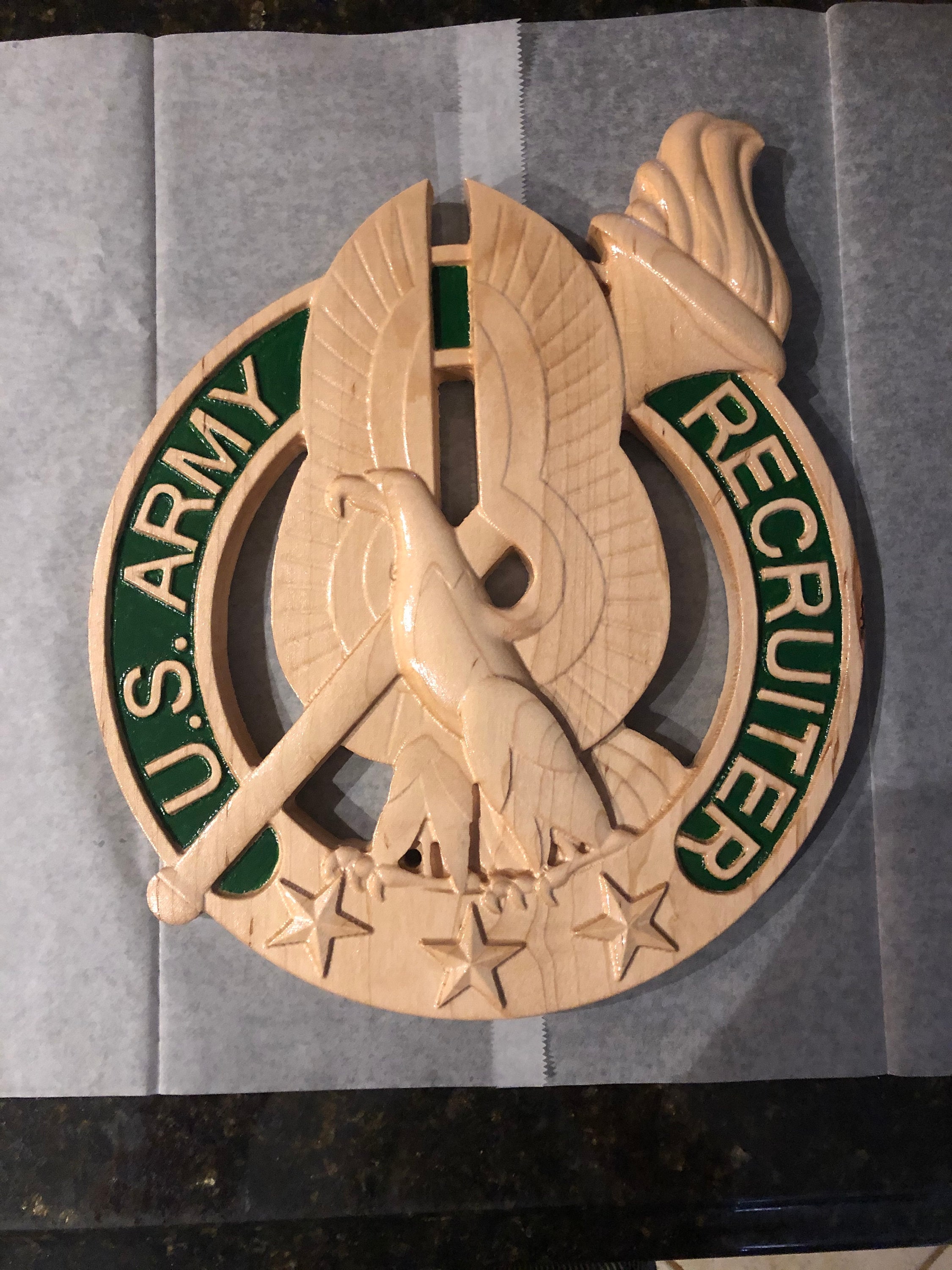 US Army Recruiter Badge & Master Recruiter Plaque 9.5x12 - Etsy