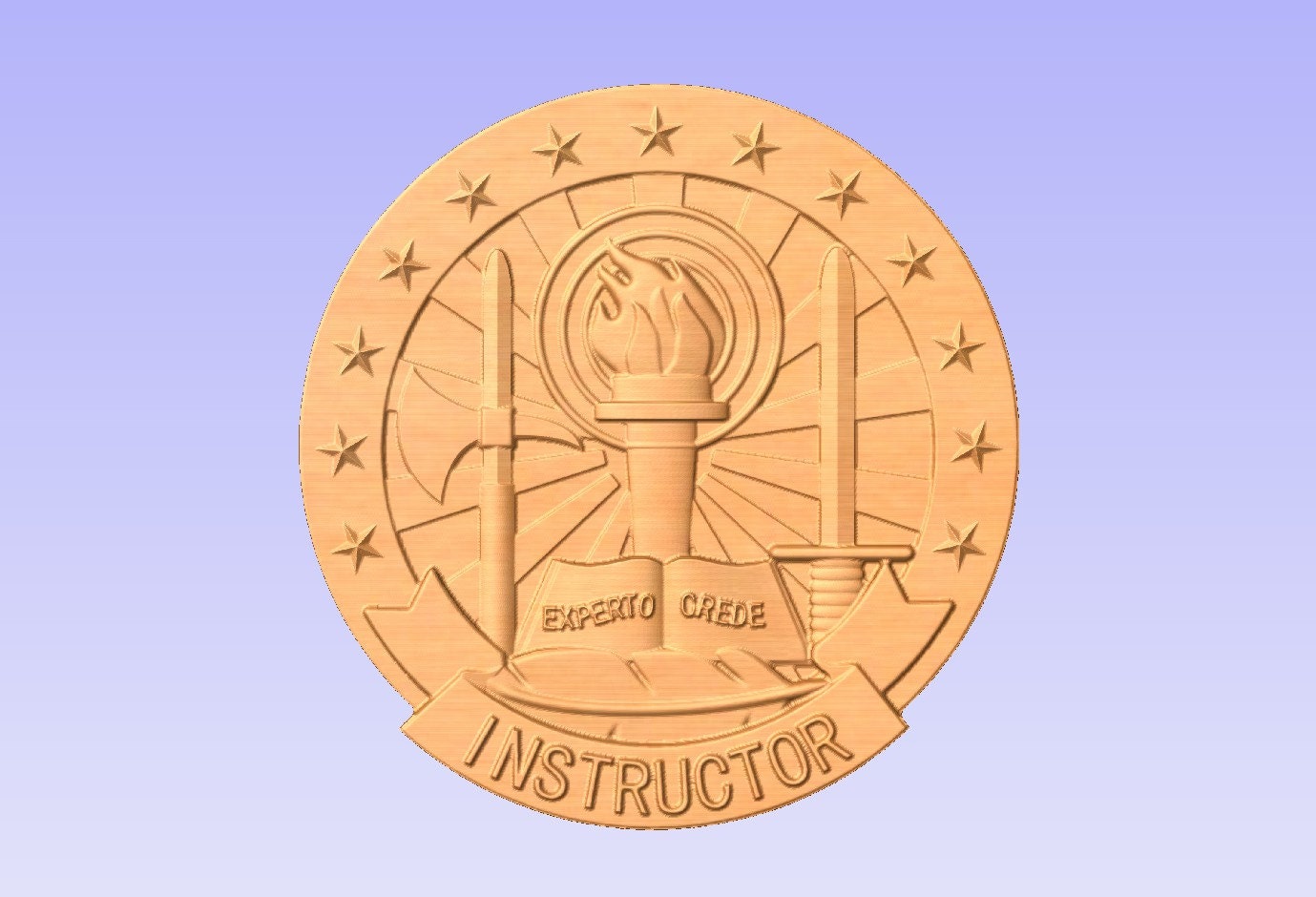 10-11 Army Instructor Badge your Choice of Wood and - Etsy