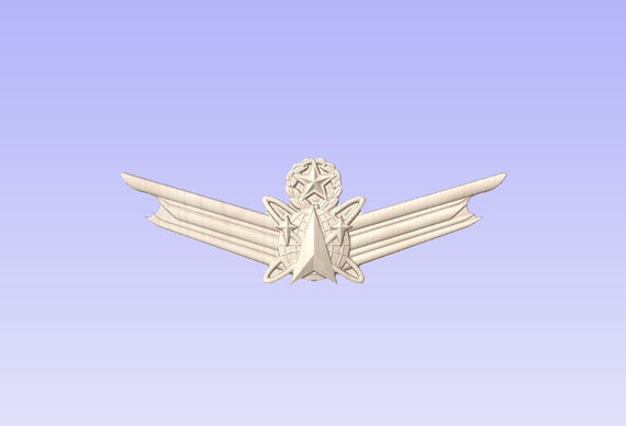 USAF Space Operations Badge your Choice of Wood Style and - Etsy