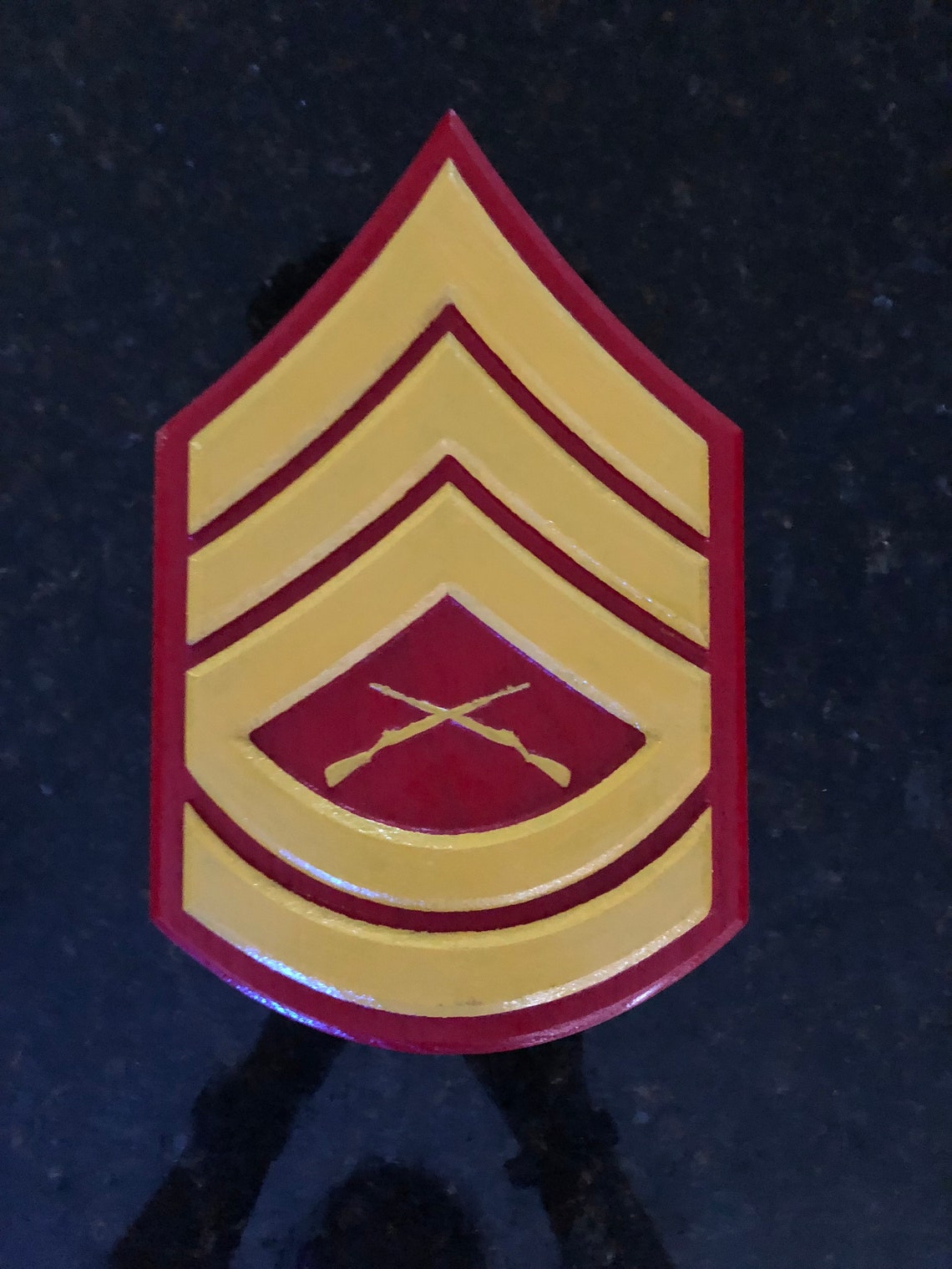 USMC Gunnery Sergeant Plaque E-7 Approx 11x7 United States - Etsy