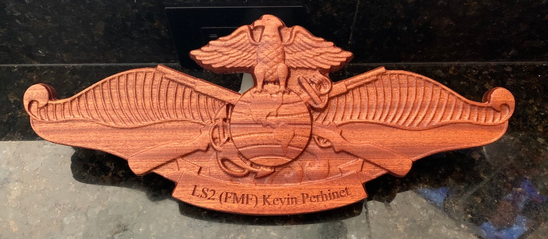 U.S. Navy Fleet Marine Force (FMF) Plaque Dish 14" Cutout-17" Wide ...