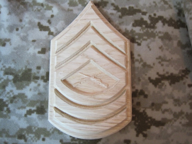 Marine Corps Master Sergeant Plaque E-8 Approx 11.5x7 - Etsy