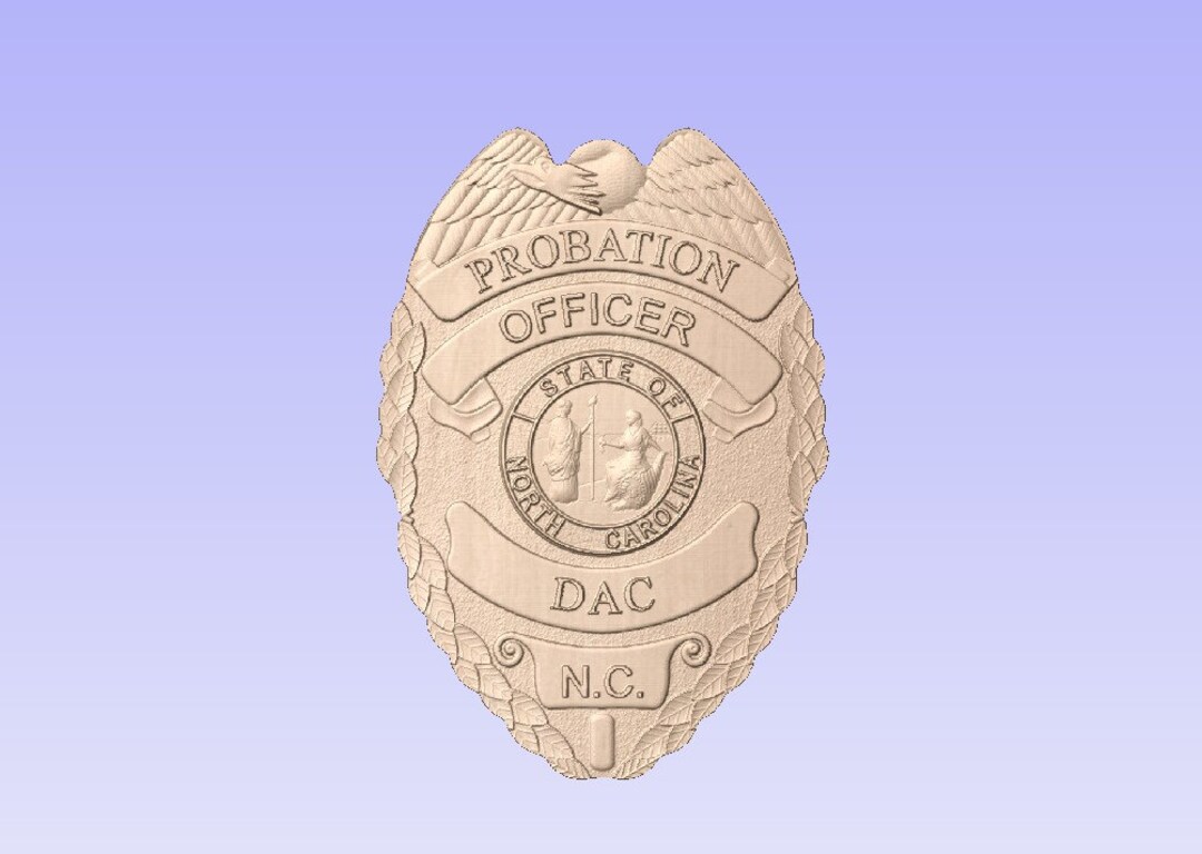 North Carolina Probation Officer Approx 13" (your Choice of Wood ...