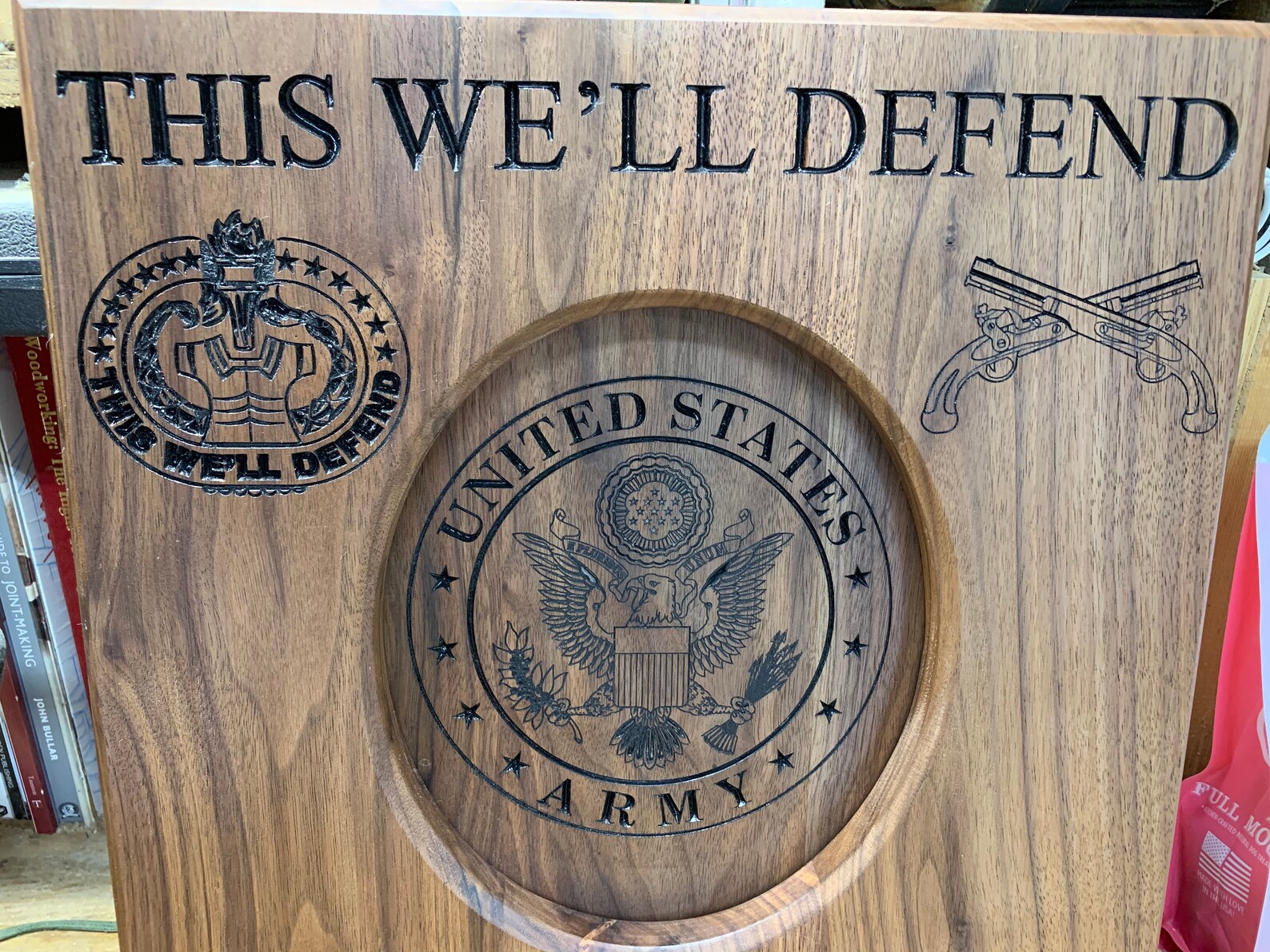 USMC Drill Instructor Campaign Hat Press / Plaque Approx 14.5x15.5 DI ...
