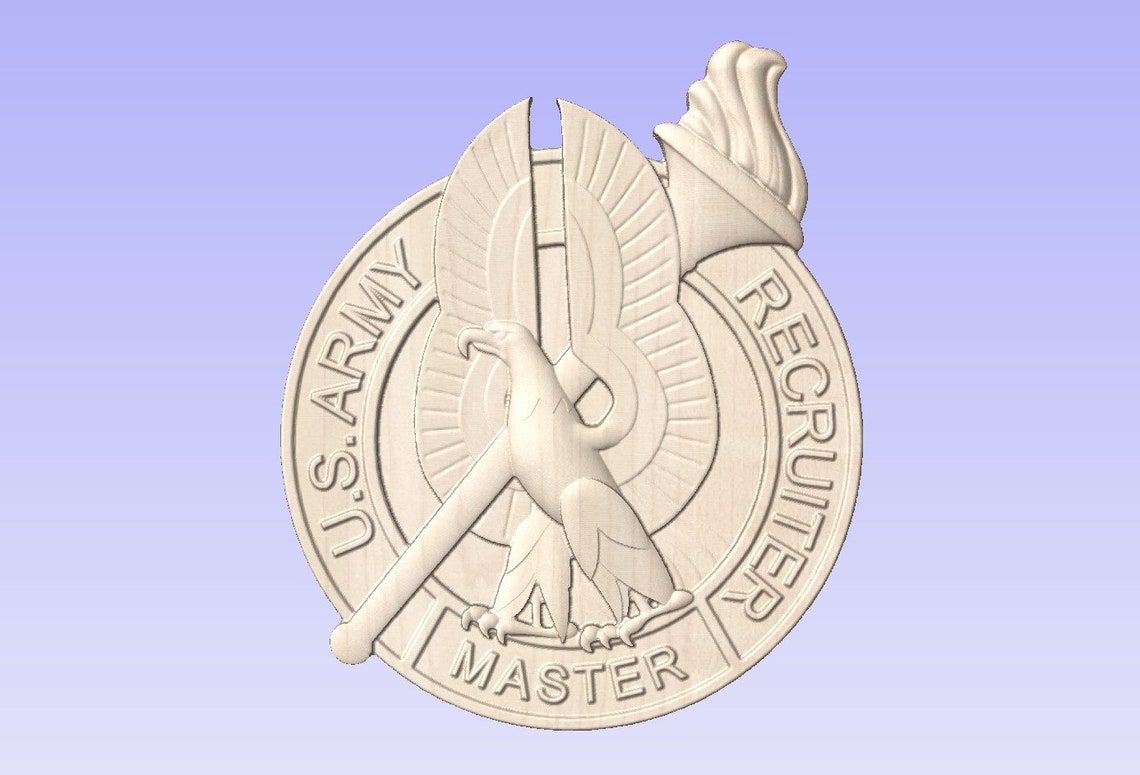 US Army Recruiter Badge & Master Recruiter Plaque 9.5x12 | Etsy