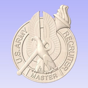US Army Recruiter Badge & Master Recruiter Plaque 9.5x12 - Etsy