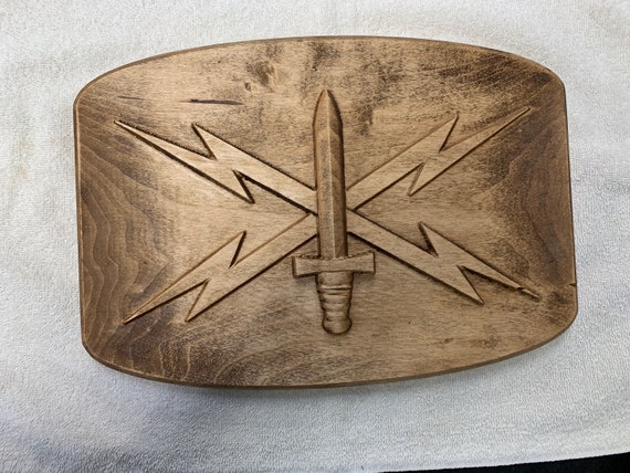 Cyber Corps Branch Insignia 13 your choice of wood - Etsy España