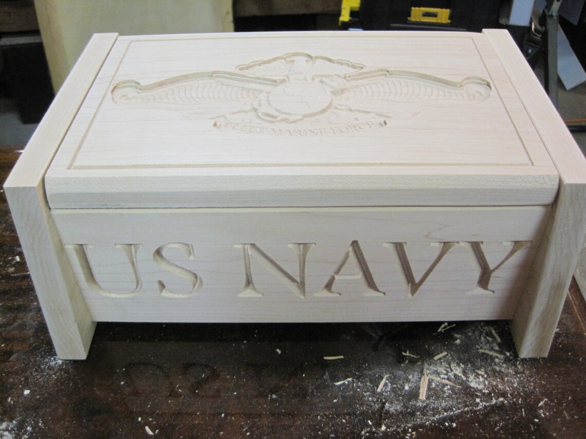 US Navy Fleet Marine Force Gift Box 9.5x13 Great for Gifts, Retirements ...