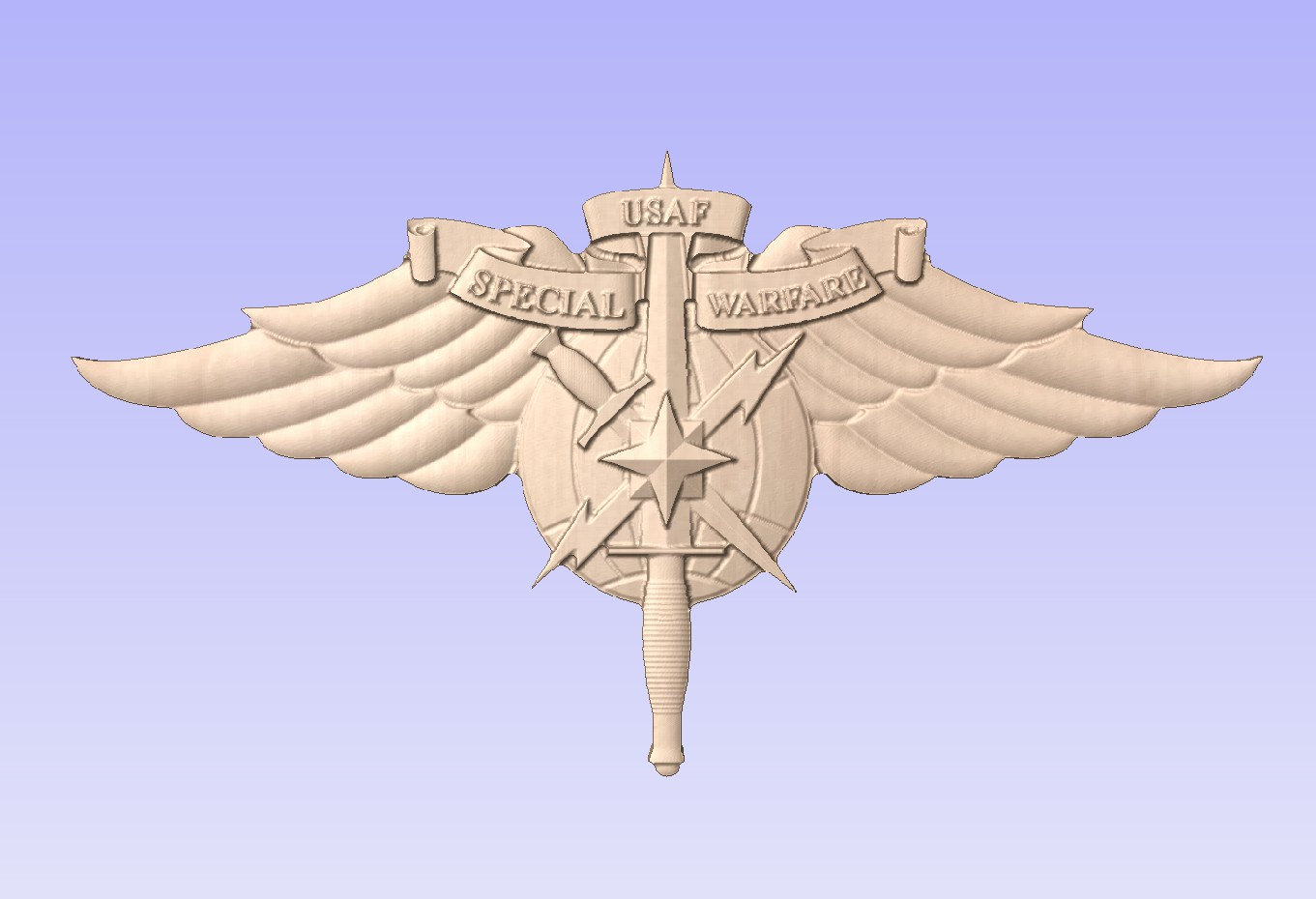 USAF Special Warfare your Choice of Wood and Size - Etsy