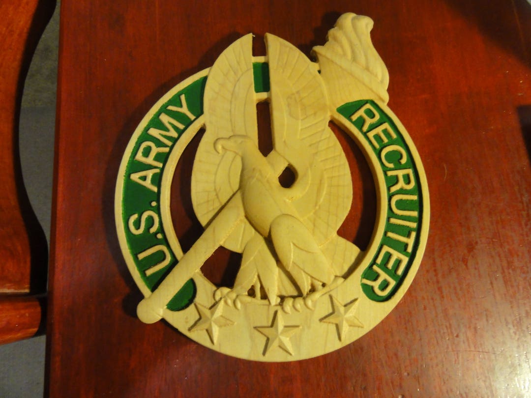 US Army Recruiter Badge & Master Recruiter Plaque 9.5x12 - Etsy