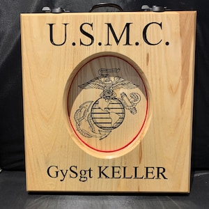 USMC Drill Instructor Campaign Hat Press / Plaque Approx 14.5x15.5 DI ...