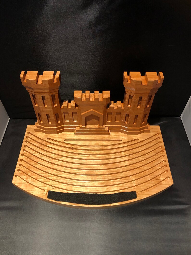 Engineer Castle Challenge Coin Holder Army Engineer USMC | Etsy