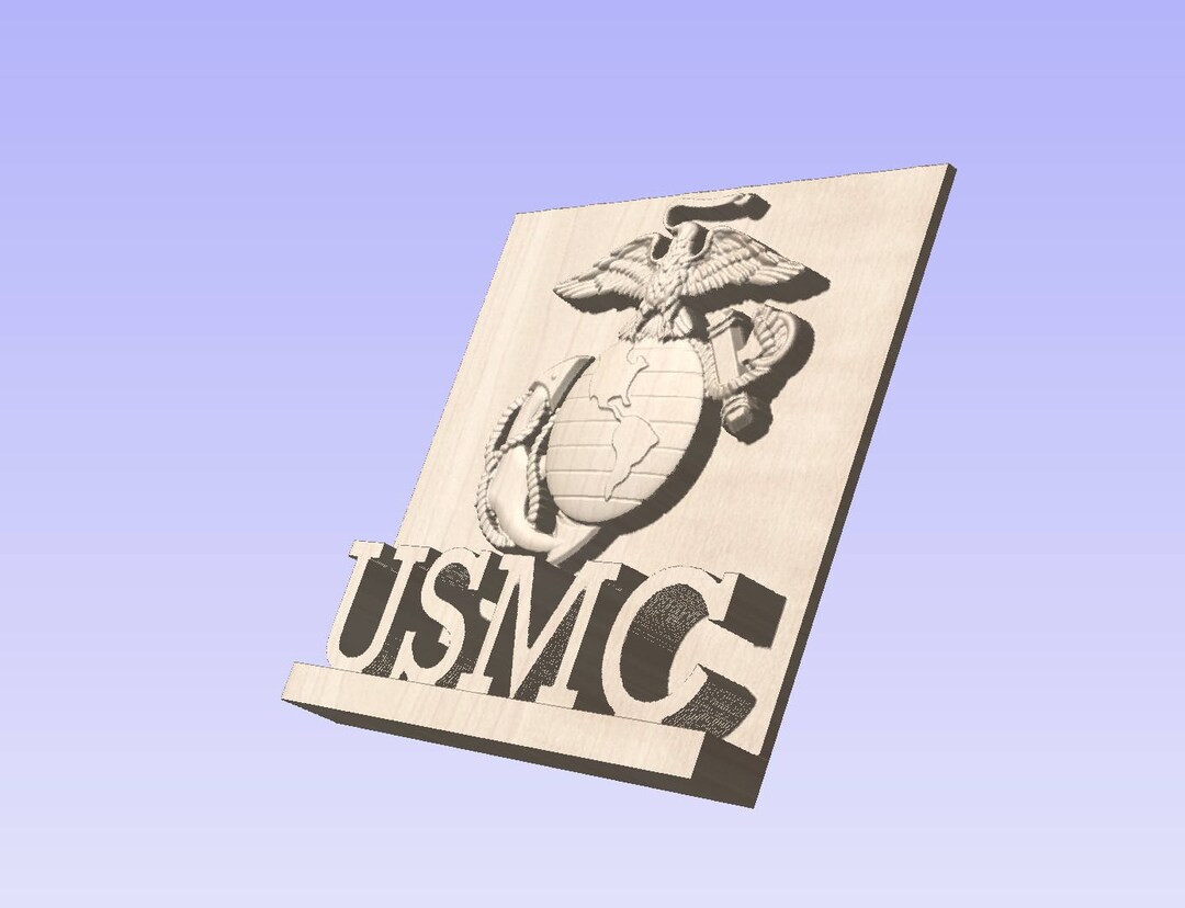 USMC Globe & Anchor Stand 12x12x1.5 - Etsy