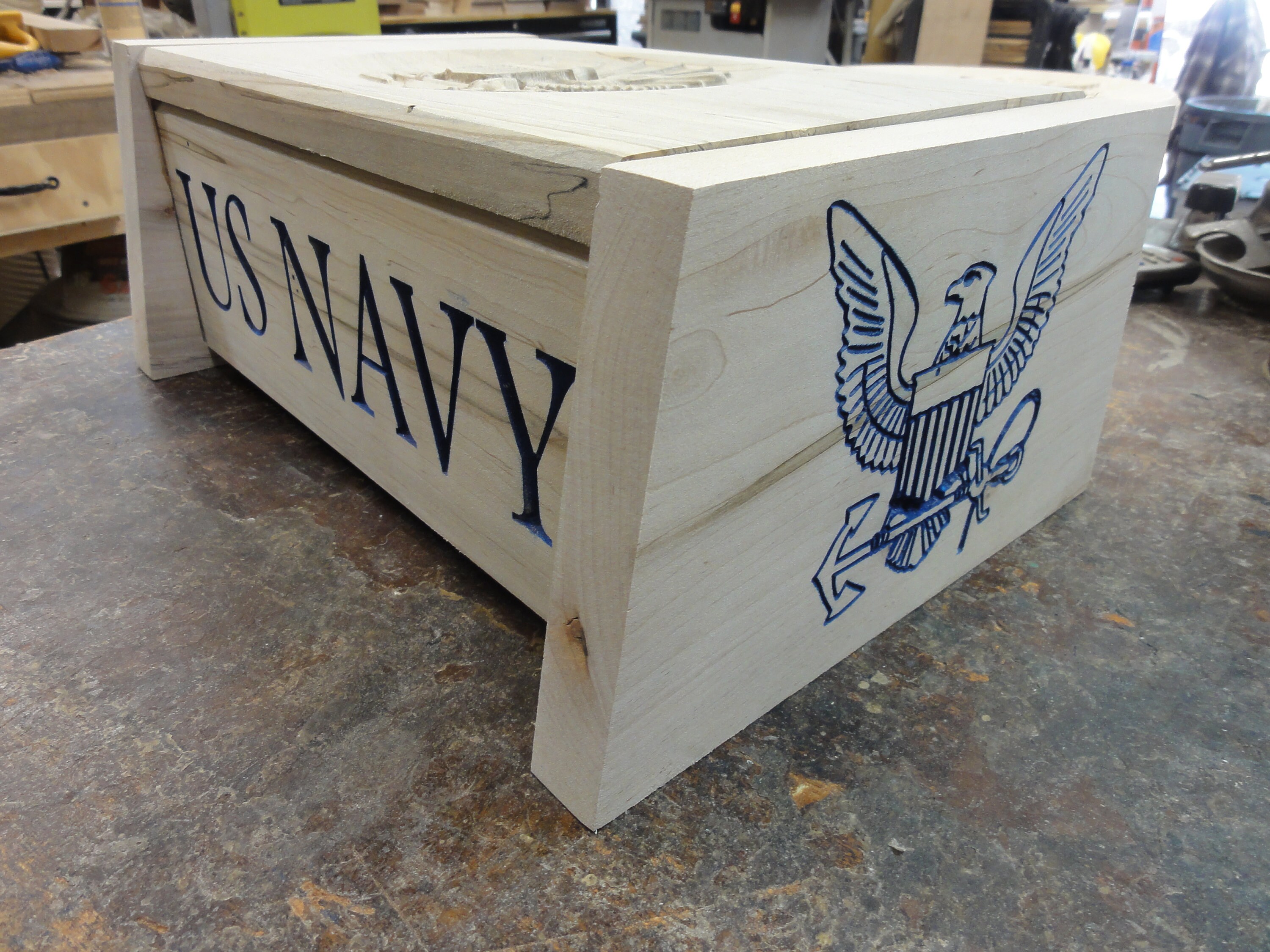 US Navy Fleet Marine Force Gift Box 9.5x13 Great for Gifts, Retirements ...