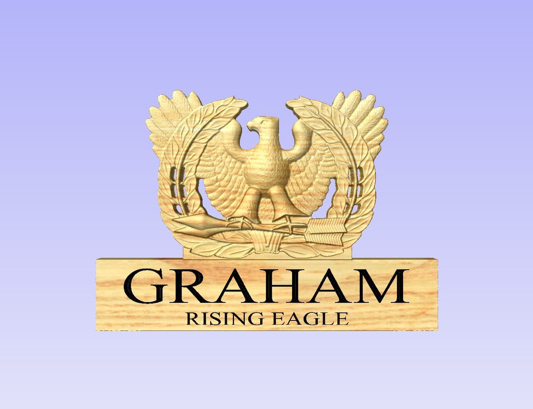 Rising Eagle Coin Holder, Warrant Officer Desk Plaque Approx 13x9x1.5 ...