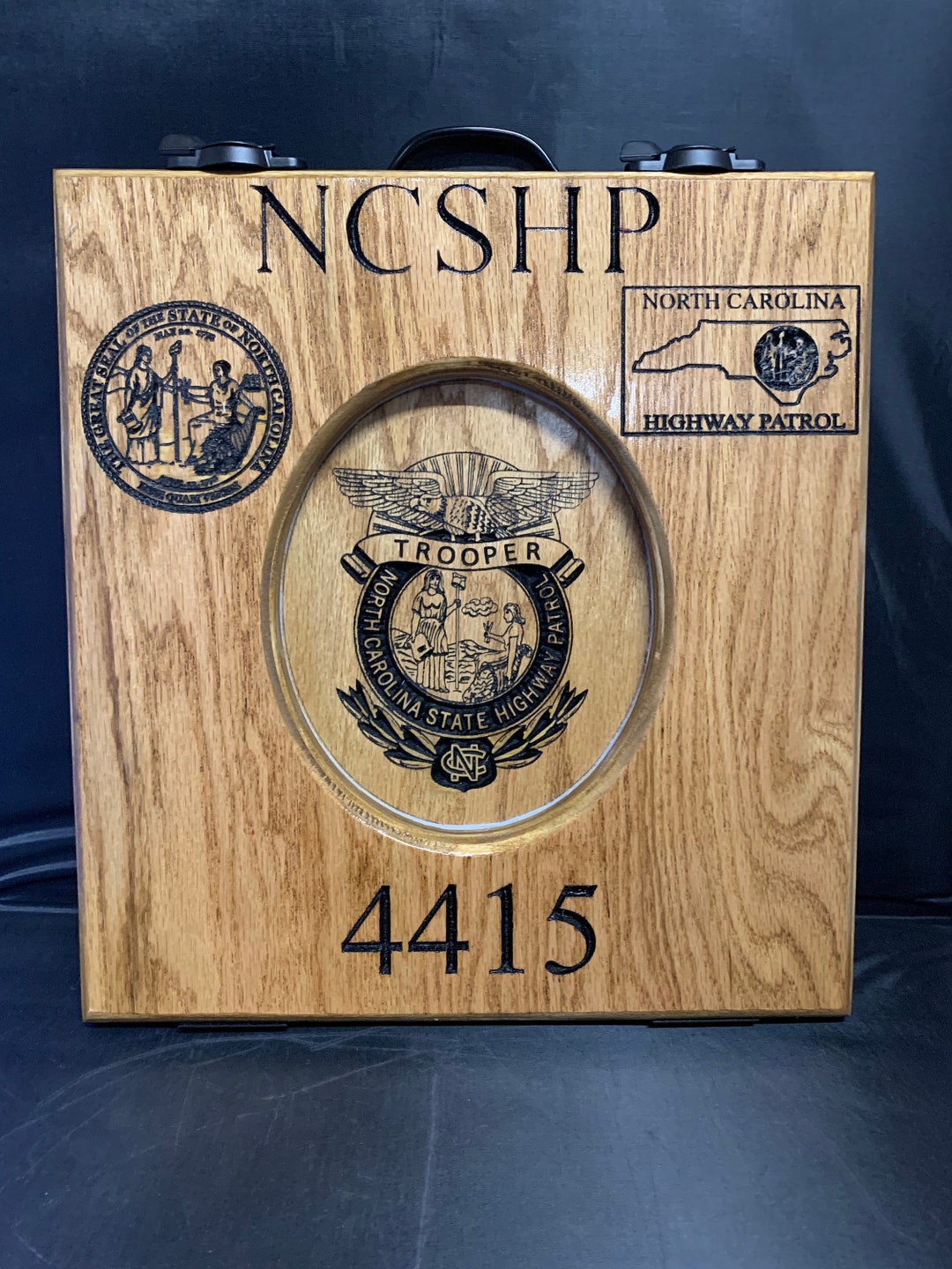 NCSHP Hat Press Plaque, North Carolina Highway Patrol NCSHP Campaign ...