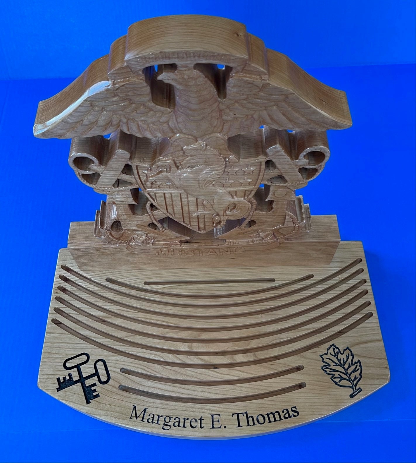 US Navy Mustang Coin Holder, Approx 60-80 Average Size Coins (15x9 ...
