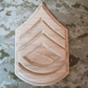 USMC Gunnery Sergeant Plaque, E-7, Approx 11x7, United States Marine ...