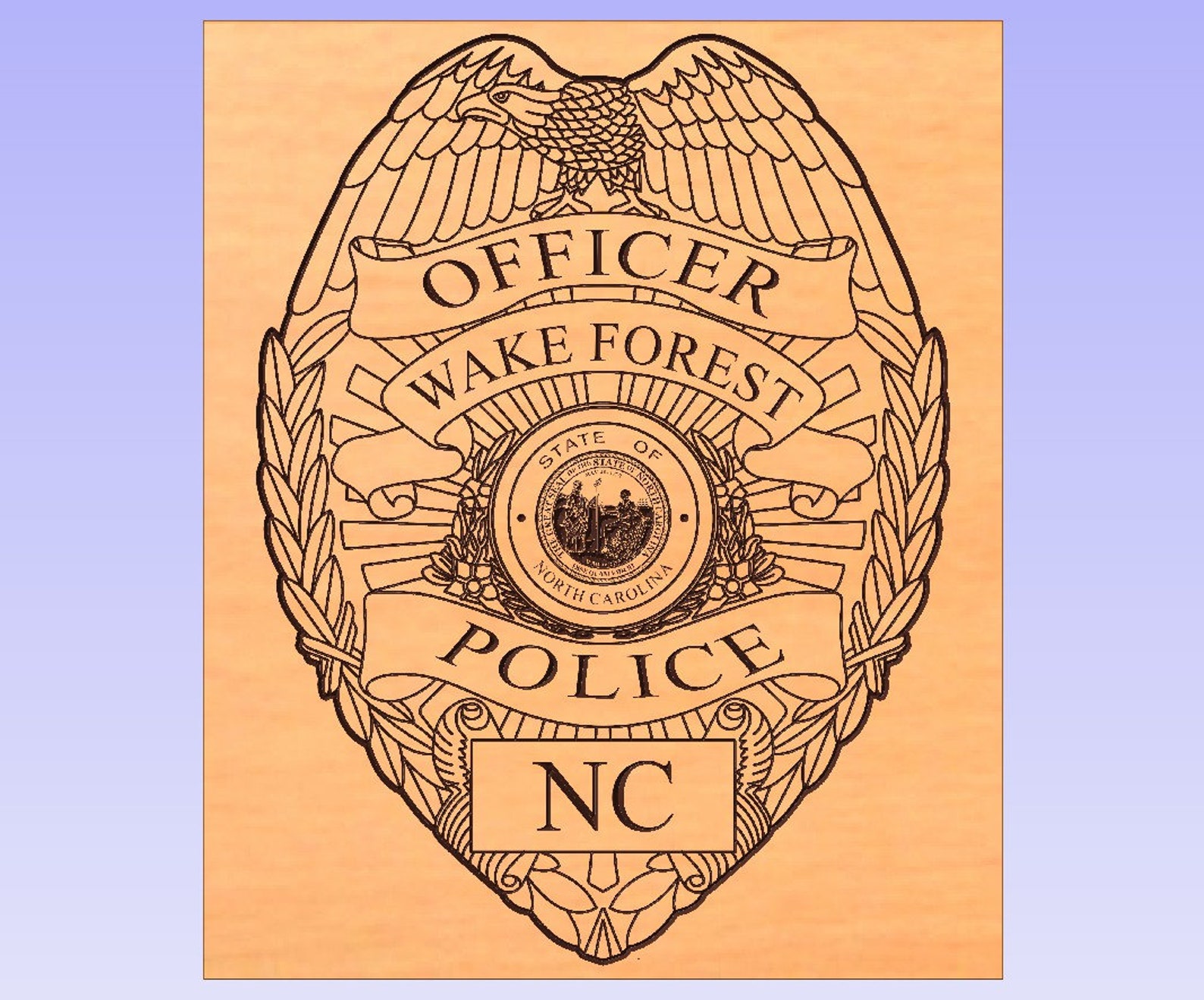Wake Forest Police Department WFPD 10-11 wake Forest - Etsy