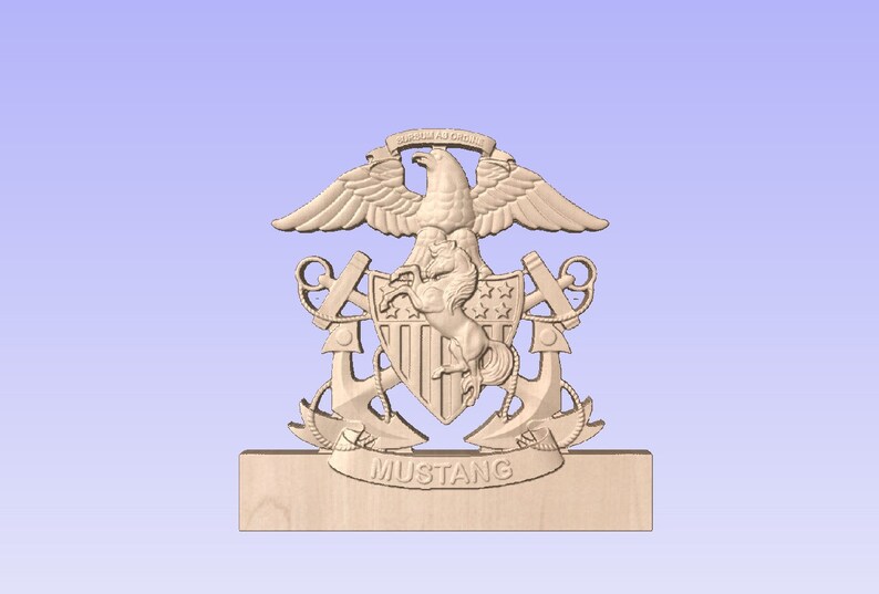 US Navy Mustang Coin Holder, Approx 60-80 Average Size Coins (15x9 ...