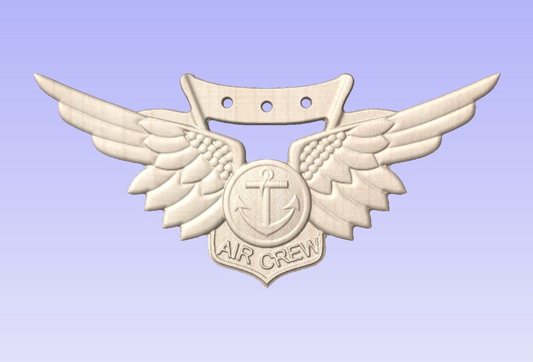 US Navy Air Crew Badge Your Choice of wood - Etsy España