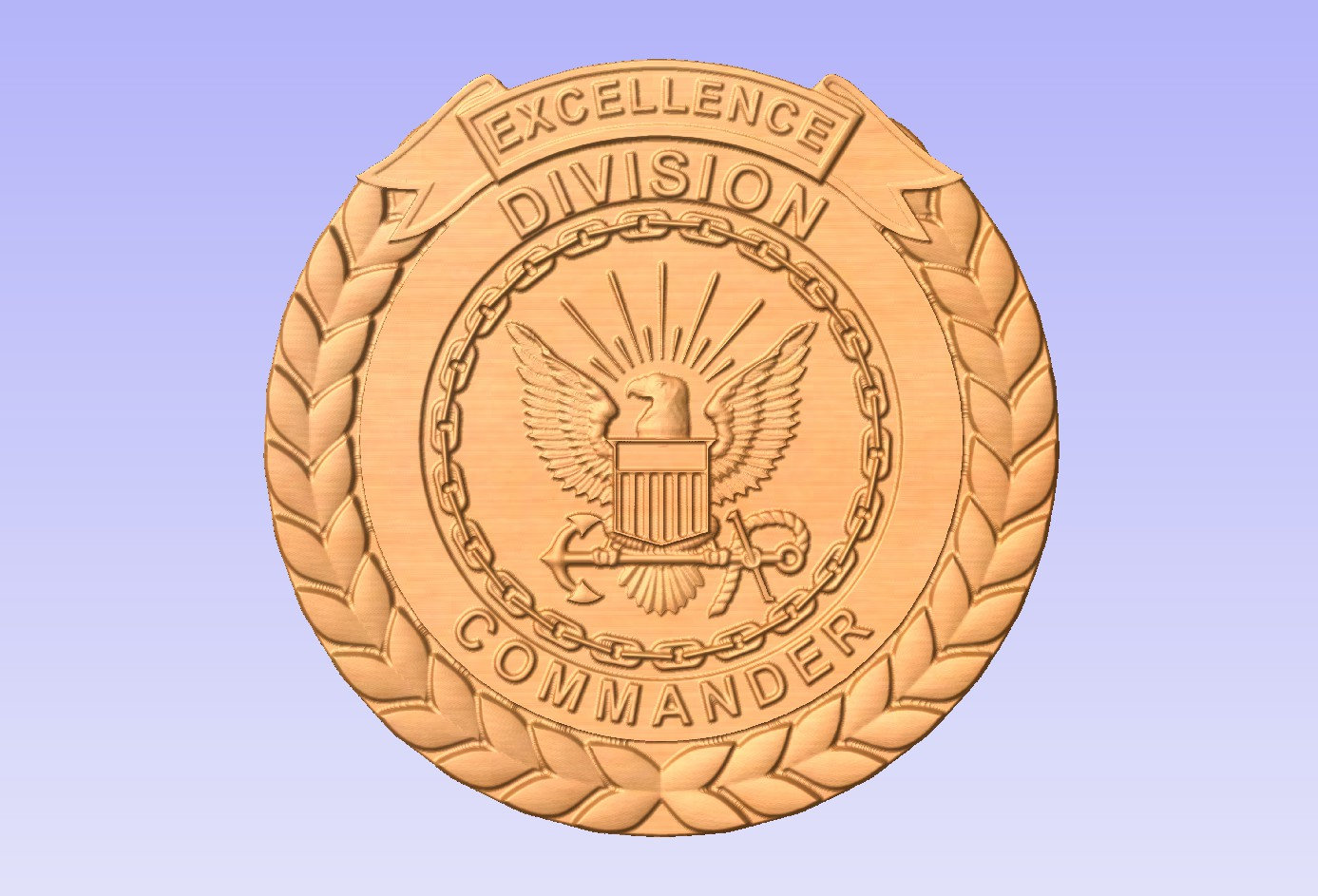 Navy Recruit Division Commander Excellence Badge 10-11" (your Choice of ...