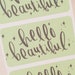 Hello Beautiful Label,shipping Stickers, Packing Labels, Small Business ...