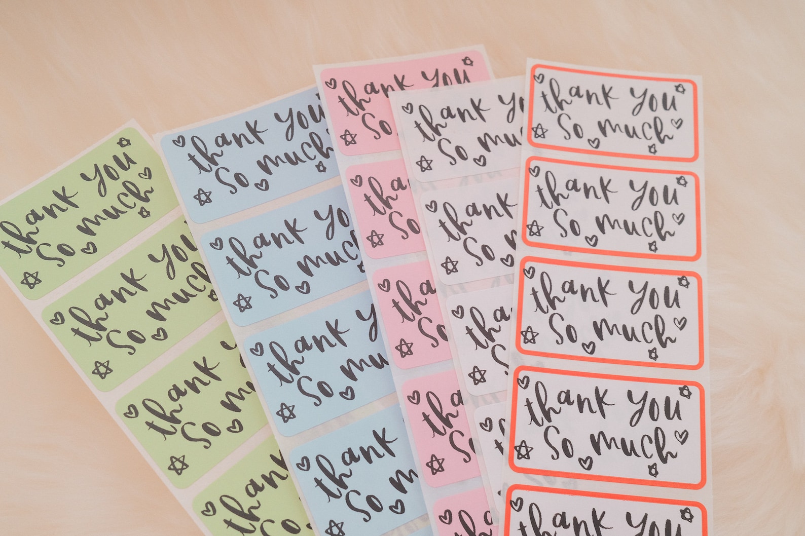 Thank You Stickers Thermal Printer Labels Small Business - Etsy