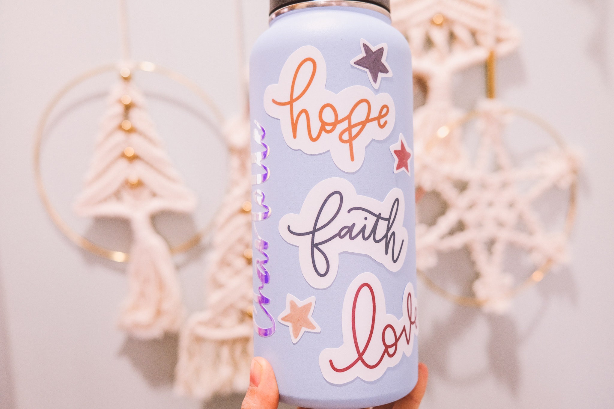 Faith Hope Love Stickers Faith Stickers Christian Stickers | Etsy