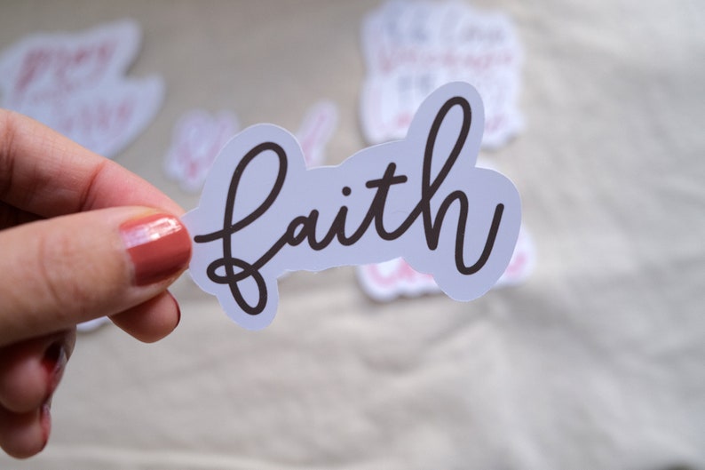 Christian Faith Sticker Faith Stickers Christian Stickers - Etsy