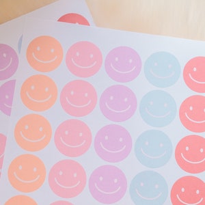 Smile Sticker, Hand Drawn Smile Sticker, Cute Packaging Sticker,etsy ...