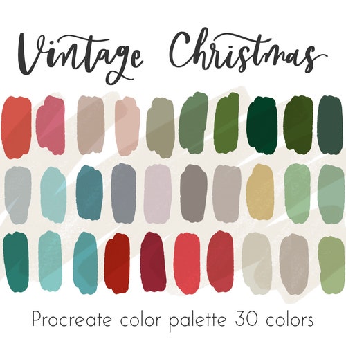 Christmas Procreate Color Palette Bundle Ipad Procreate - Etsy