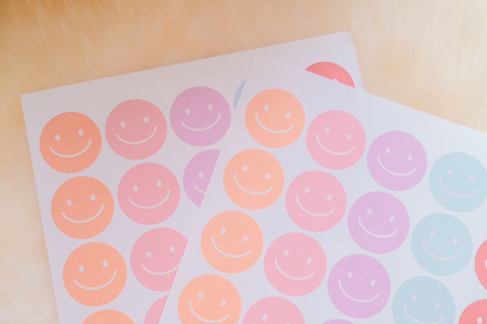 Smile Sticker Hand Drawn Smile Sticker Cute Packaging - Etsy