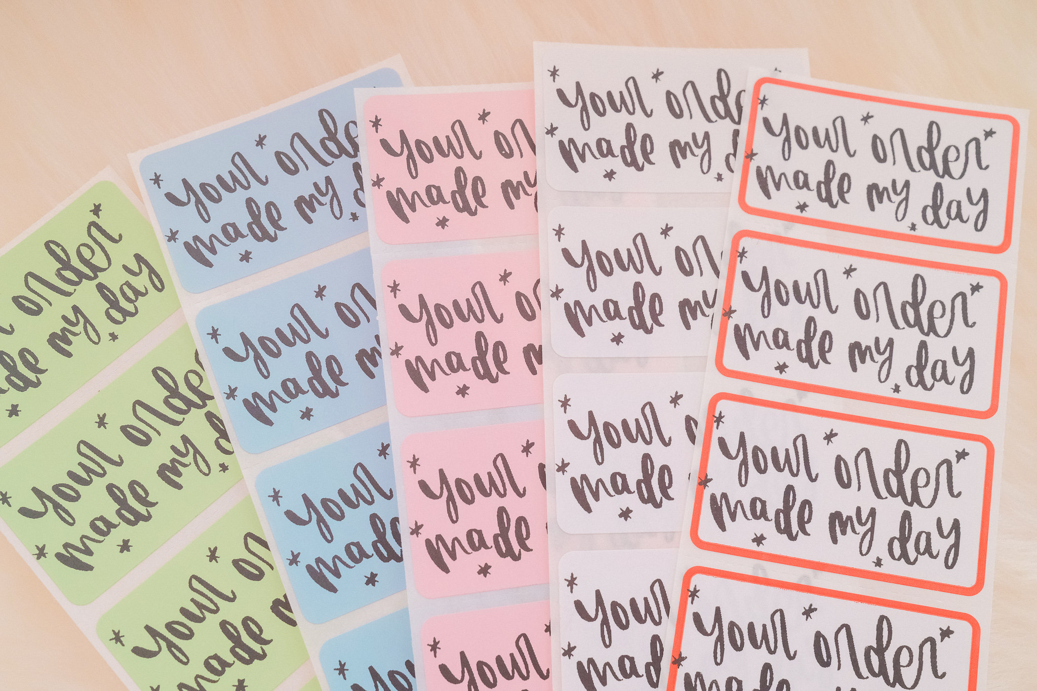 Your Order Made My Day Stickers 2.25 x 1.25 Inch Small | Etsy