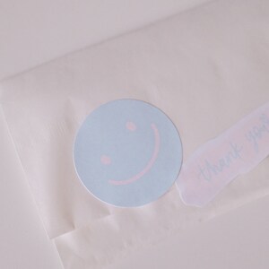 Smile Sticker, Hand Drawn Smile Sticker, Cute Packaging Sticker,etsy ...