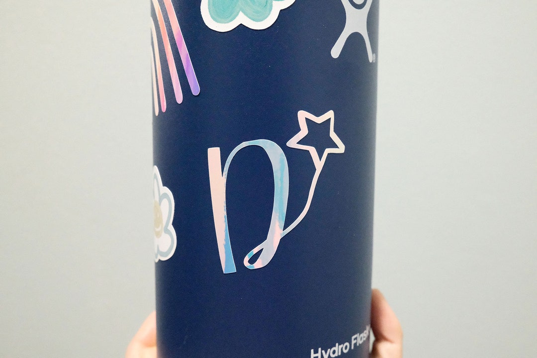 Single Letter Star Decal, Initial Star Decal, Star Monogram, Uppercase ...