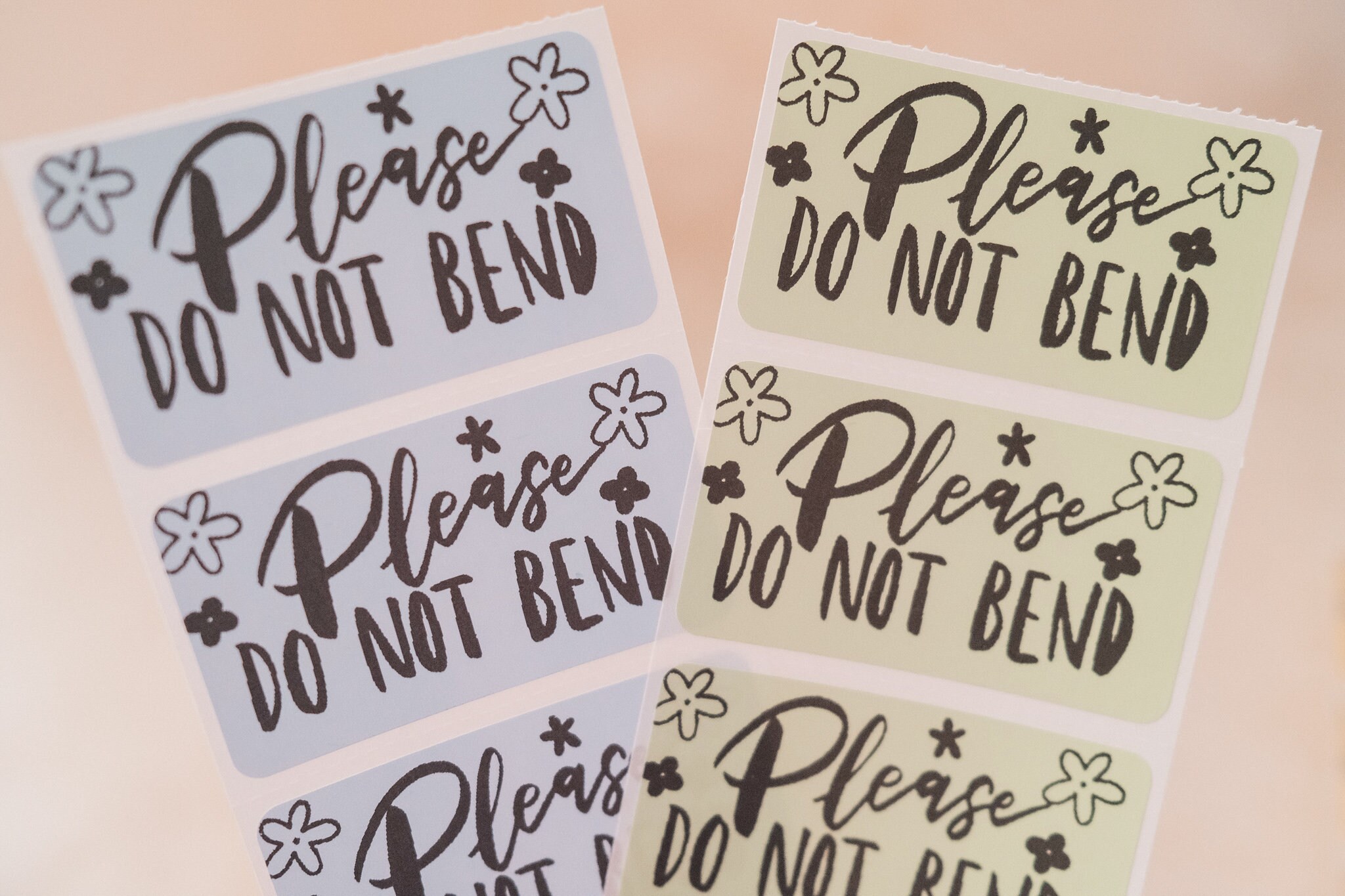 Do Not Bend Sticker 2.25 X 1.25 Inch Small Business - Etsy