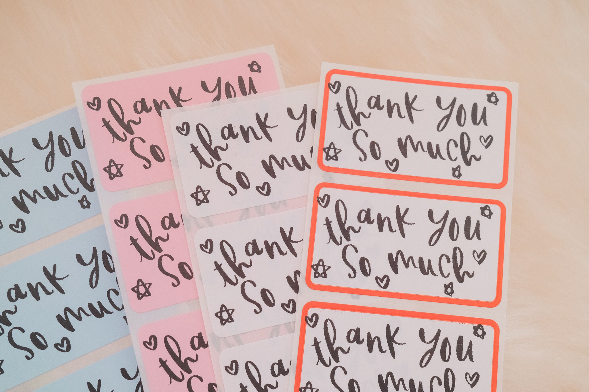 Thank You Stickers Thermal Printer Labels Small Business - Etsy
