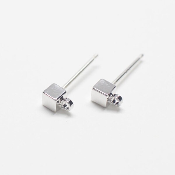 Cube Stud Earrings - Etsy