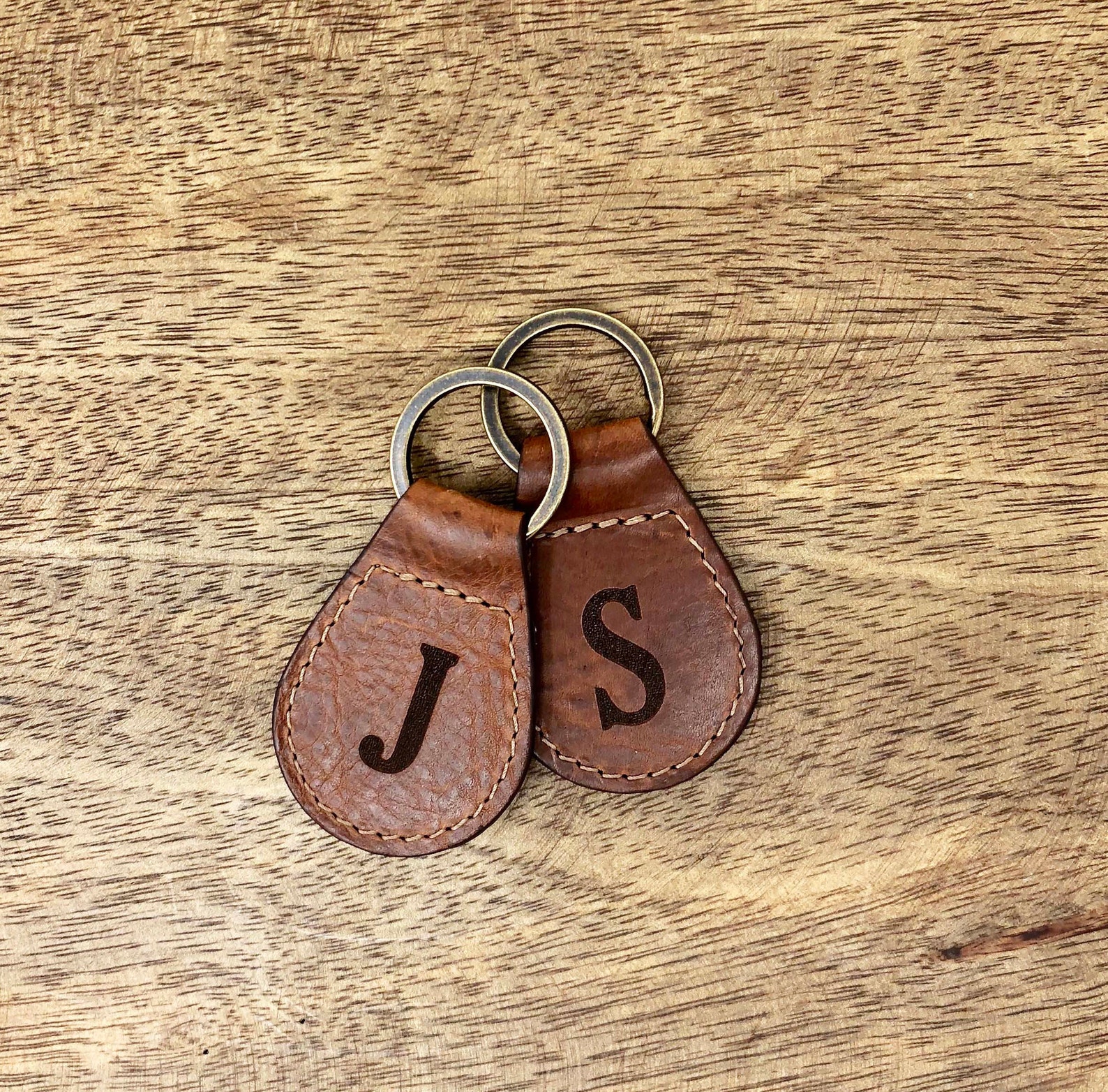Personalized Leather Key Fob, Custom Keychain, Leather Gift - Etsy