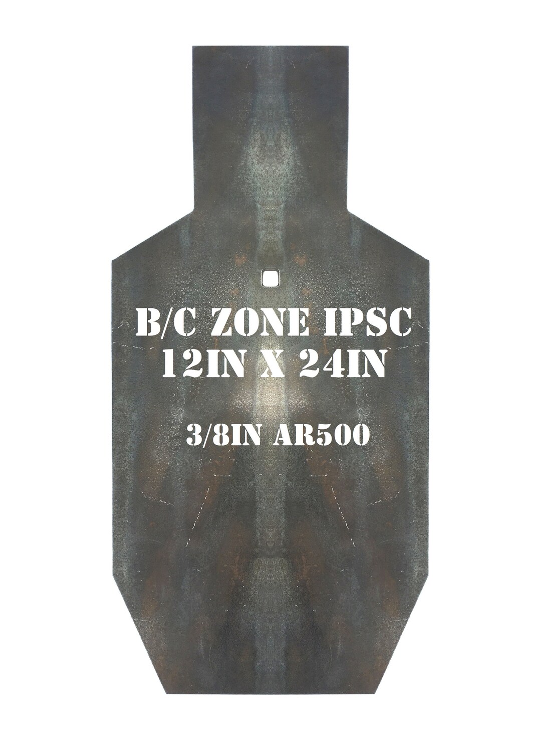 AR500 12x24 B/C Zone IPSC IDPA 3/8 Steel Shooting Target - Etsy