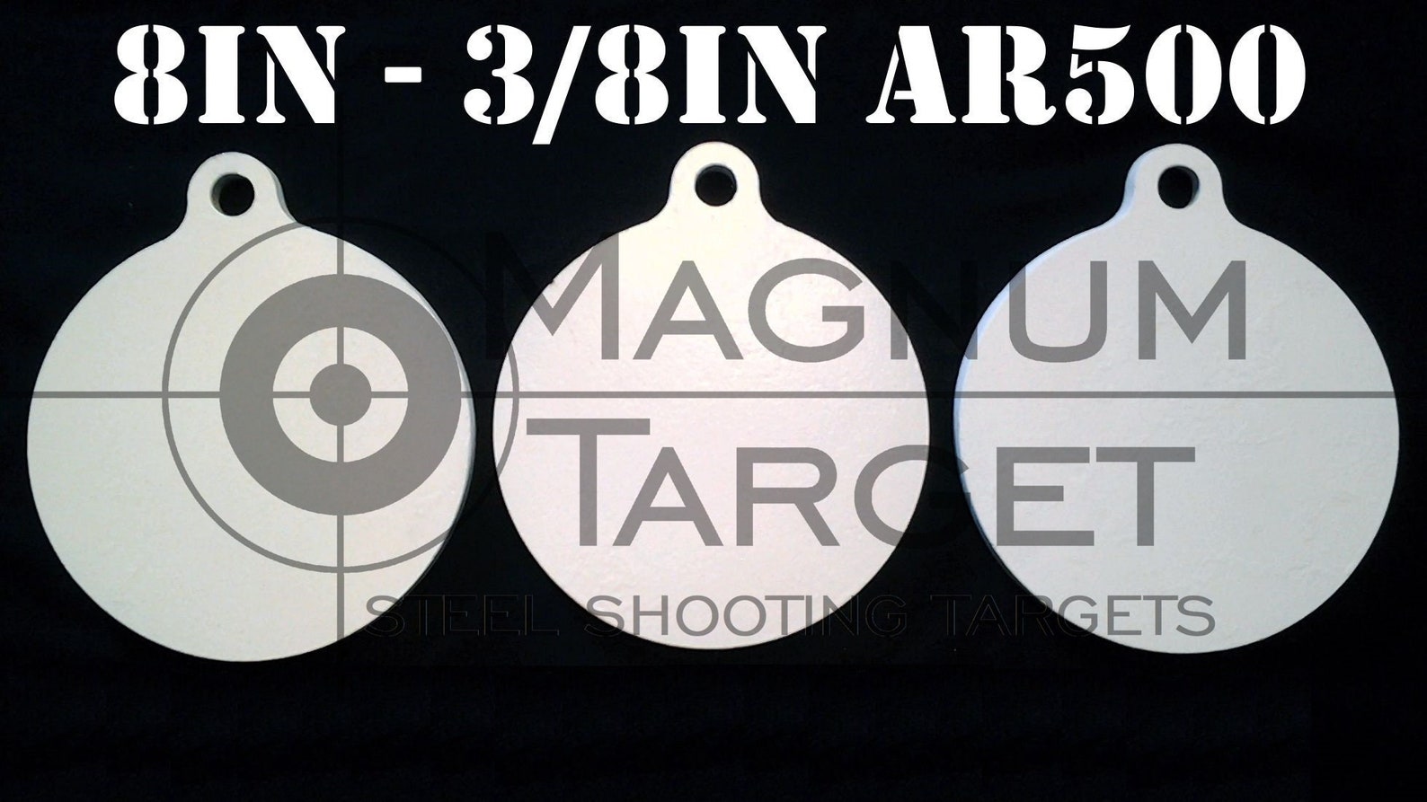 Steel Shooting Targets 8 In. Round Hangers-ar500-nra Action - Etsy